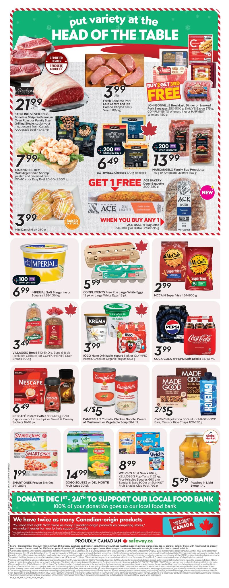 Safeway 本周特价 11月27日 - 12月3日, 2025 - 大温本周特价